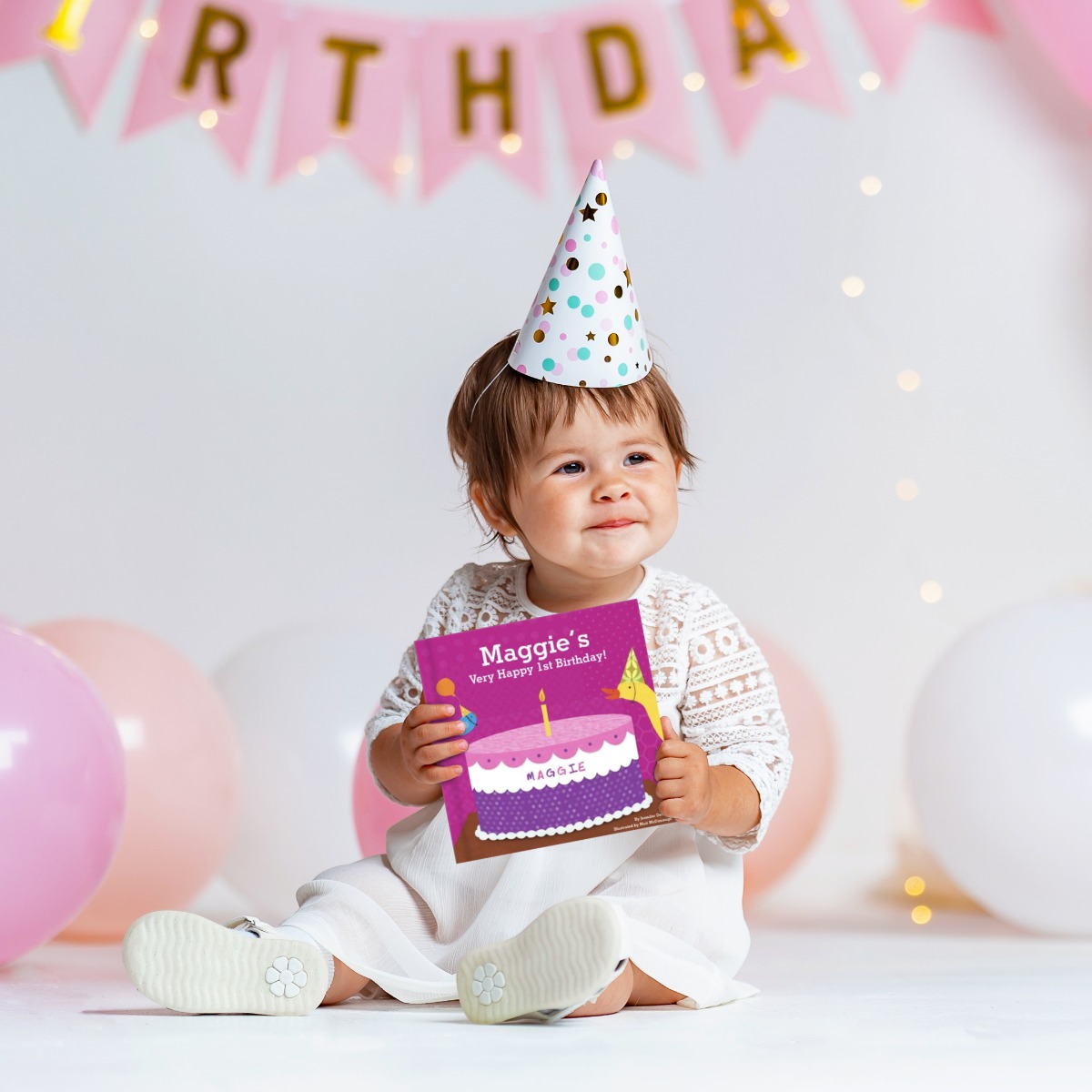 Baby's First Birthday Personalised Book for Girls | I See Me!