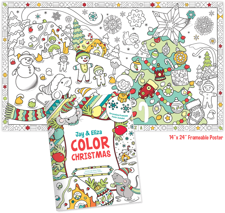 color me christmas coloring book