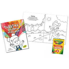Crayola "Color My Feelings" Personalized Coloring Book and Crayons Gift Set