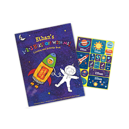 1-2-3 Blast Off With Me Coloring Book and Sticker Gift Set