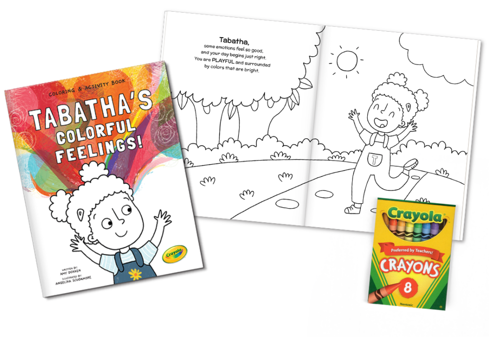 Crayola "Color My Feelings" Personalized Coloring Book and Crayons Gift Set