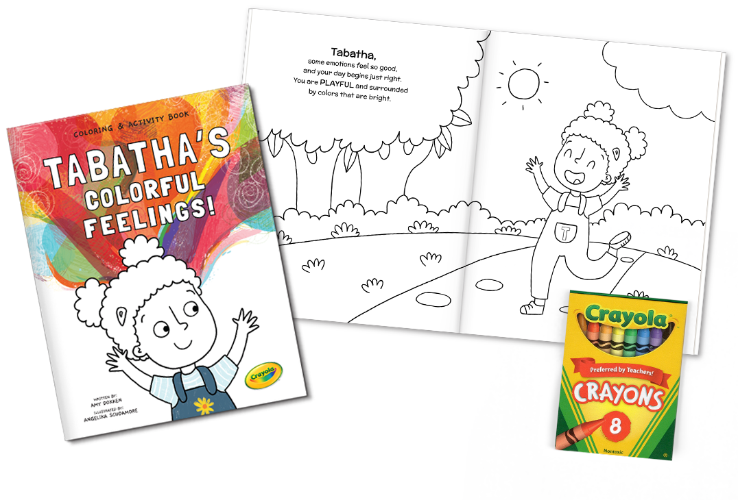 Crayola "Color My Feelings" Personalized Coloring Book and Crayons Gift Set