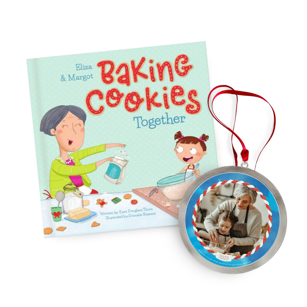 Baking Christmas Cookies Together Personalized Storybook and Ornament ...