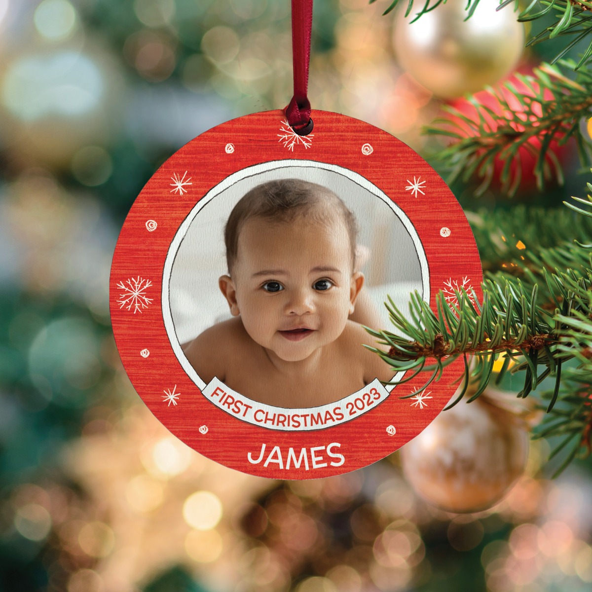 Baby's First Christmas Personalized Ornament